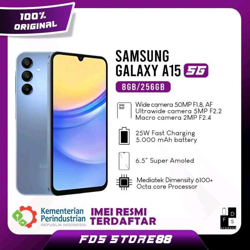 Jual Samsung galaxy a15 5g 8/256 gb | a15 8/128 gb 8/256 garansi resmi ...