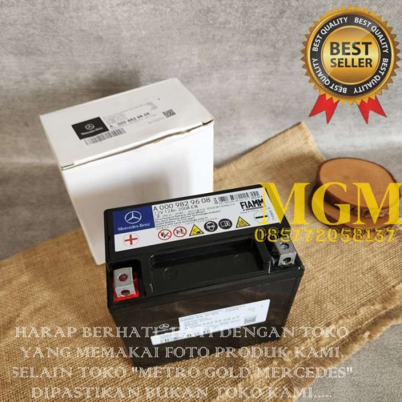 Promo Accu Aki Starter Aux Battery Mercedes W166 W221 W212 W211 New ...