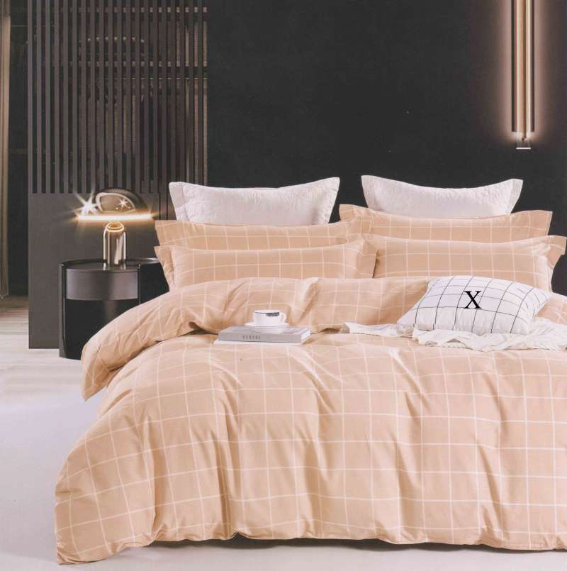 Jual Bedcover Set Satin Square Choco / Square Cream / Kody / Love ...