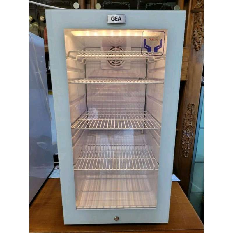 Jual Gea Showcase Display Cooler Minuman Table Top 92 Liter Expo-90fd ...
