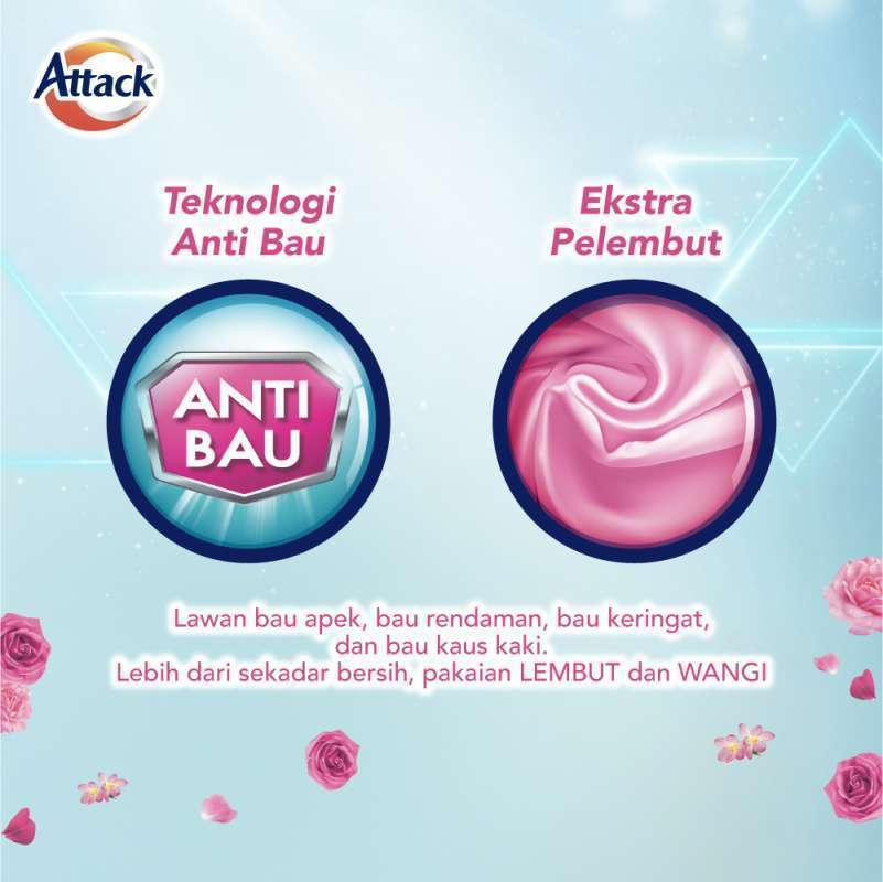 Promo (buy 6 Free 2) Attack Plus Softener Cair 1200 Ml - Sabun Cuci ...
