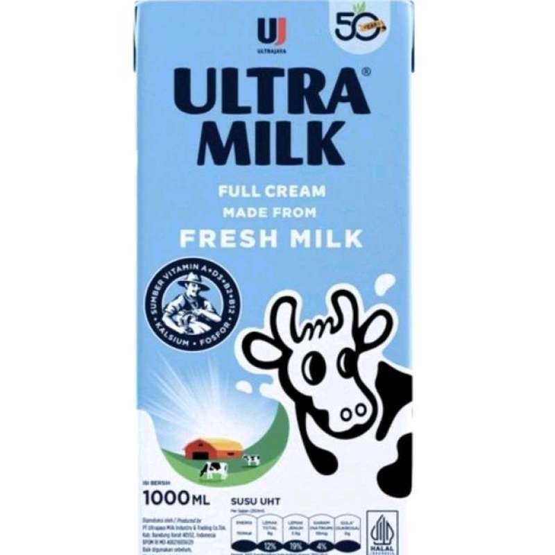 Jual Ultramilk Full Cream 1liter Susu Uht Made From Fresh Milk Di ...