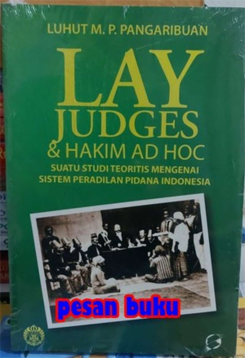Promo Buku Lay Judges & Hakim Ad Hoc Suatu Studi Tetis Mengenai Sistem ...