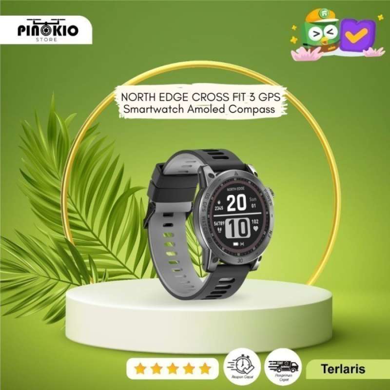 Promo North Edge Cross Fit 3 Gps Smartwatch Amoled Compass Barometer ...