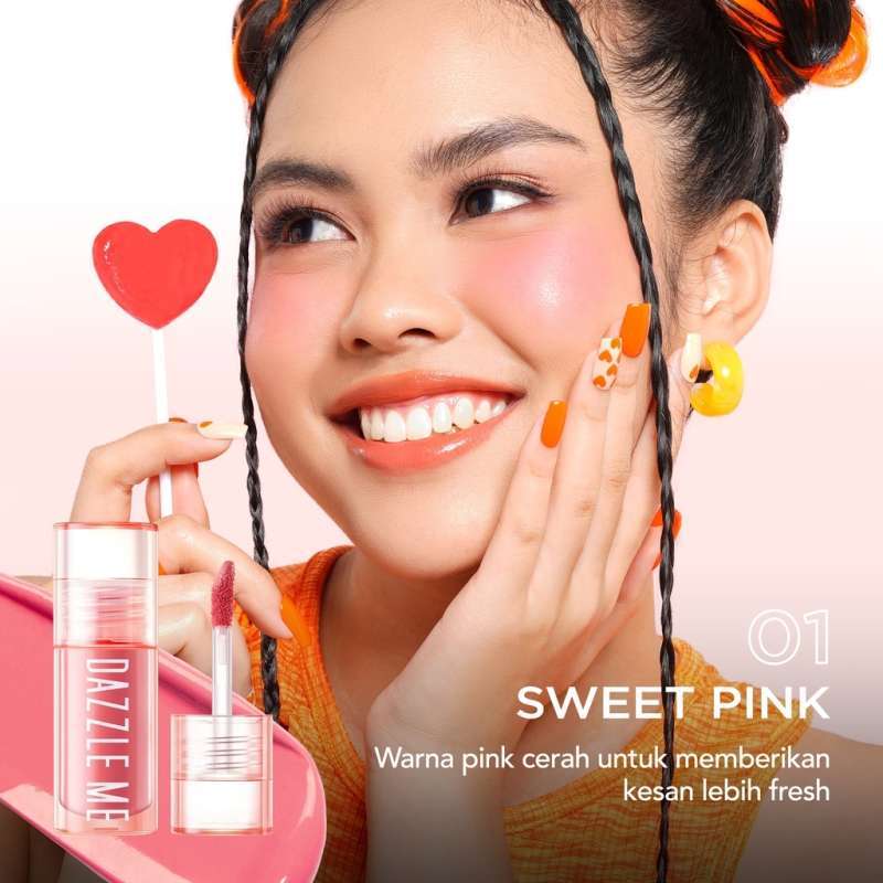 Jual Dazzle Me Heart-melt Creamy Liquid Blush | Instant Pigment Cheek ...