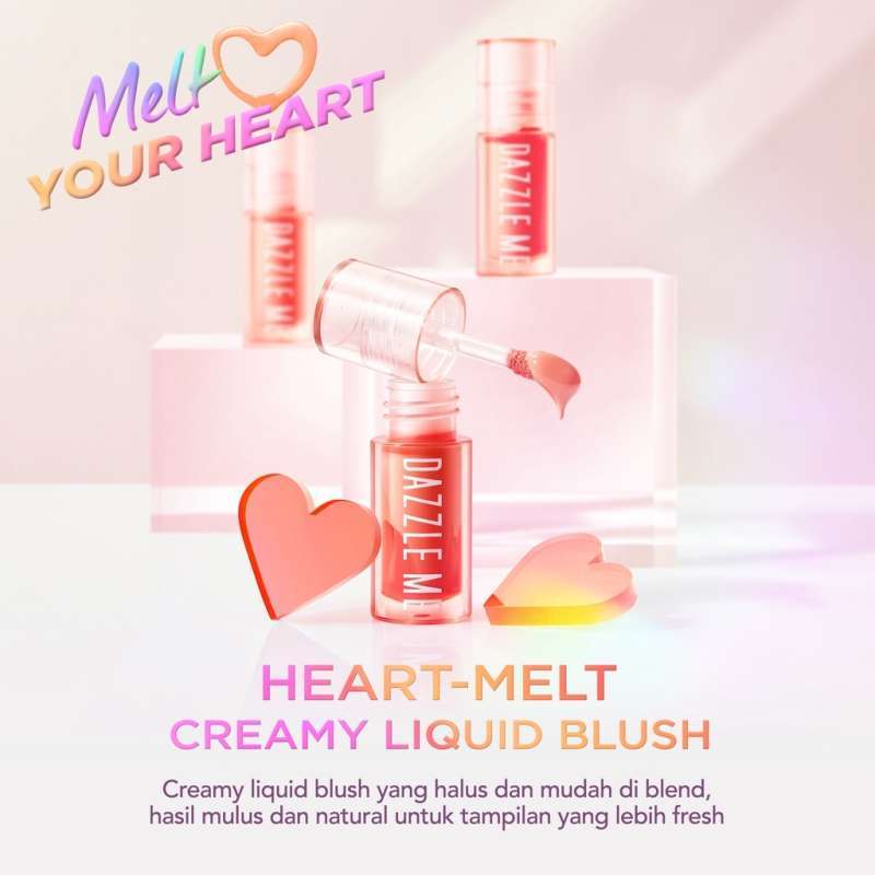 Jual Dazzle Me Heart-melt Creamy Liquid Blush | Instant Pigment Cheek ...