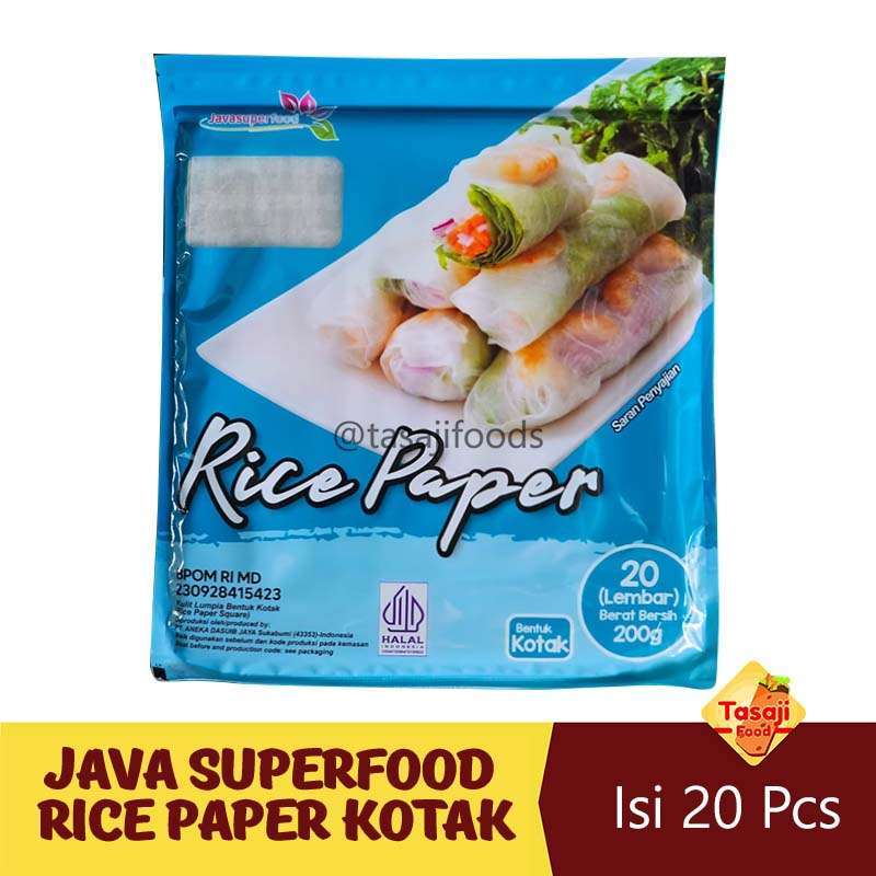 Jual Java Superfood Rice Paper Kotak Isi 20 Lembar 200gr Di Seller ...