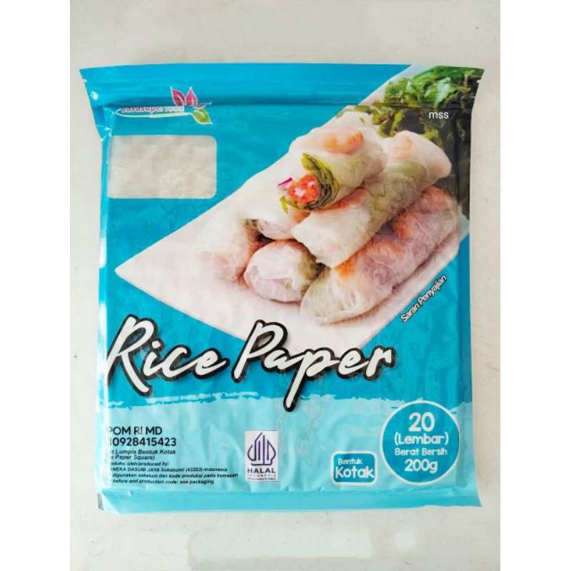 Jual Java Superfood Rice Paper Kotak Isi 20 Lembar 200gr Di Seller ...