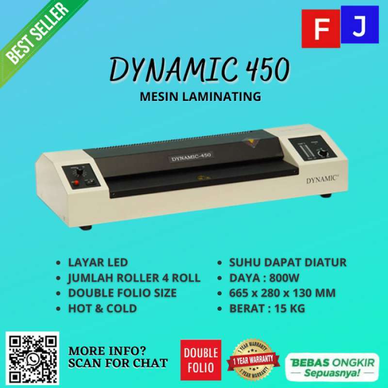 Promo Dynamic 450 Mesin Laminating Double Folio - Resmi Baru Diskon 3% ...
