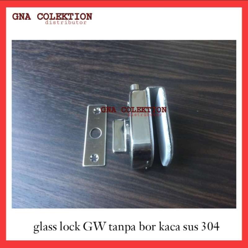 Promo Grendel Pintu Kaca Ke Tembok Glass Lock Gw Single Sus 304 Diskon 23% Di Seller Dondon ...