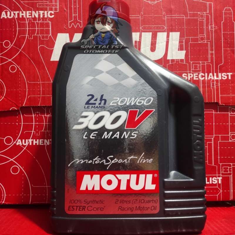 Promo Motul 300v Le Mans 20w-60 2l/oli Mobil/sport Racing/100%asli ...