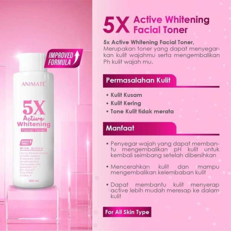Promo Animate 5active Whitening Series 5in1 Dan Sunscreen Diskon 16% Di ...