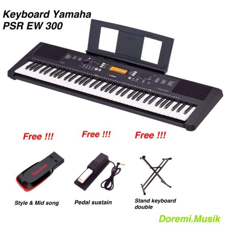 Promo Keyboard Yamaha Psr Ew 300 Original Resmi Paket Complite Diskon ...