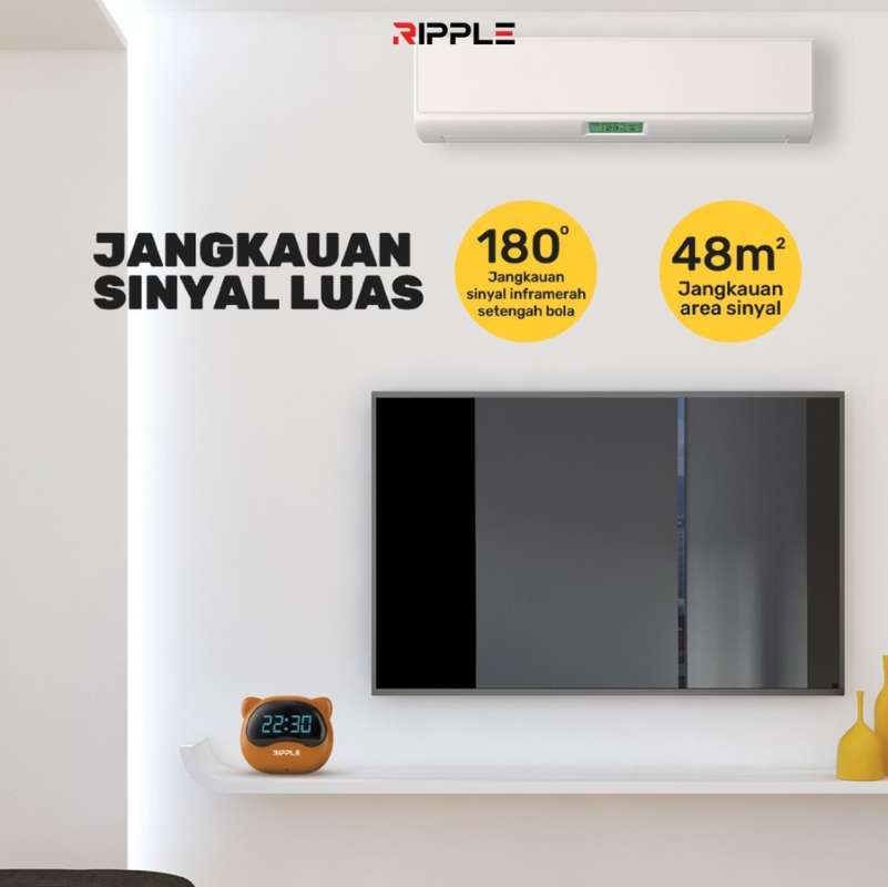 Jual Smart Ai Remote Ac/tv Ripple Nuki Voice Command Alarm Night Lamp ...