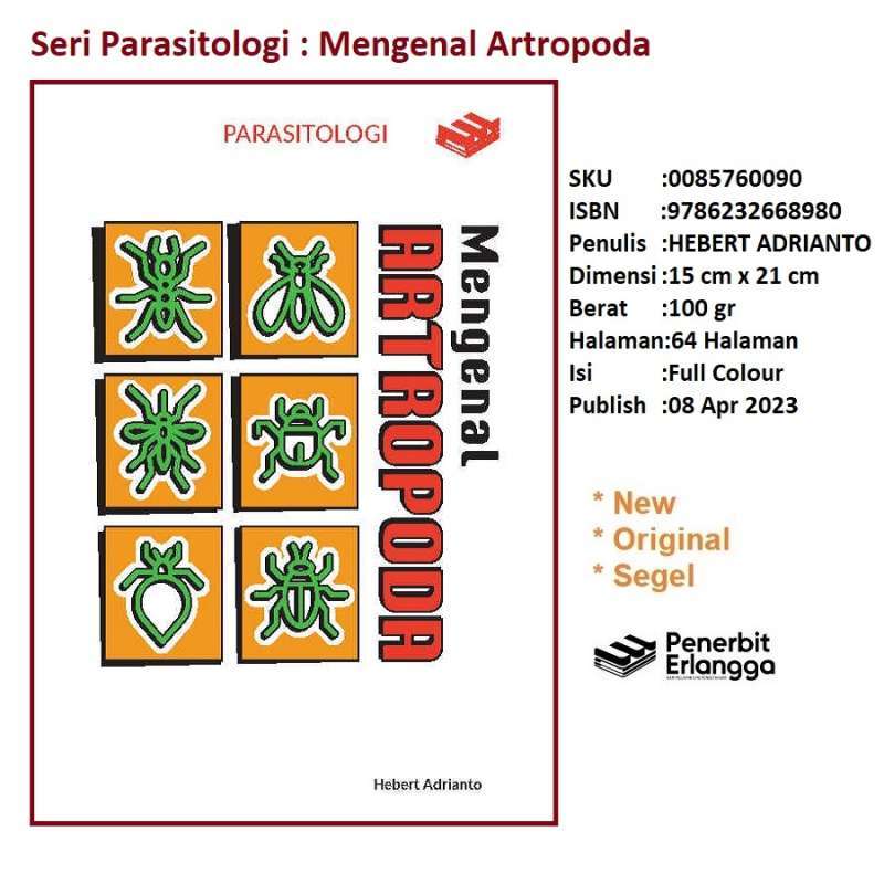 Promo Buku Seri Parasitologi Mengenal Artopoda Hebert Adrianto Erlangga ...