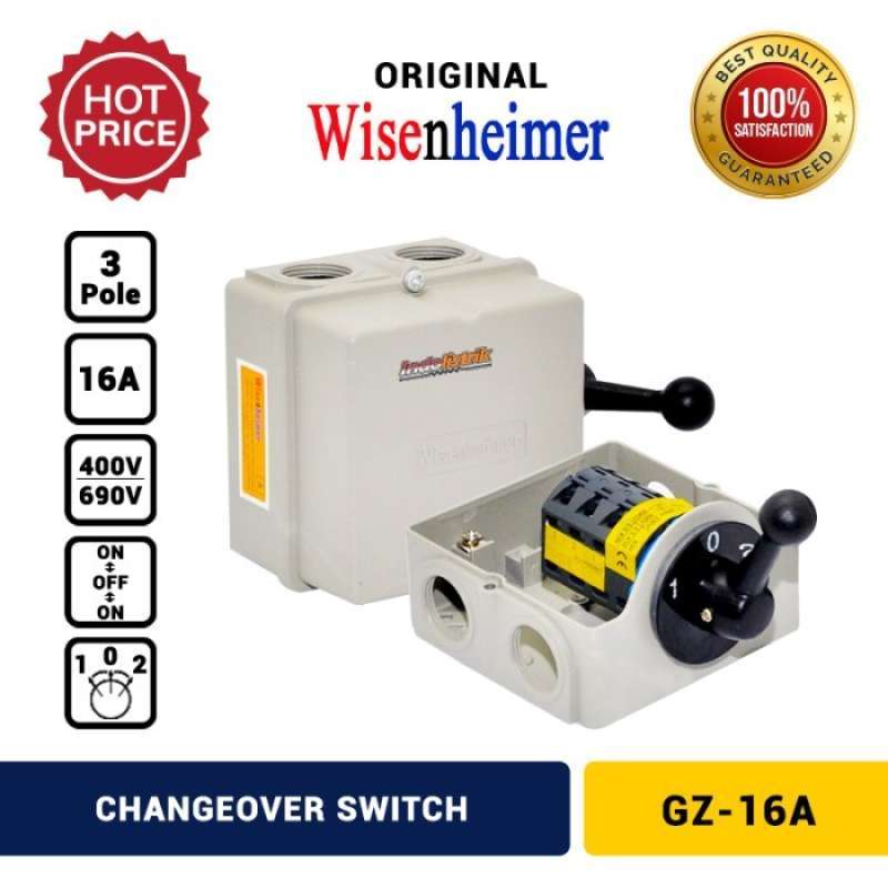 Promo Wisenheimer Change Over Switch 3p 16a Untuk Genset Diskon 23% Di ...