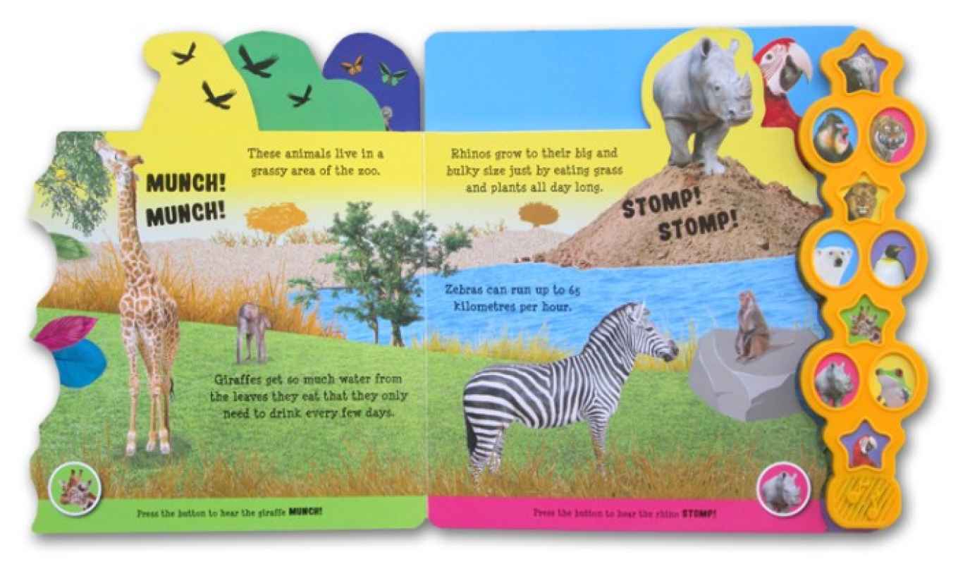 Promo Zoo Animal Sound Book Buku Bersuara Hewan Kebun Binatang Diskon ...