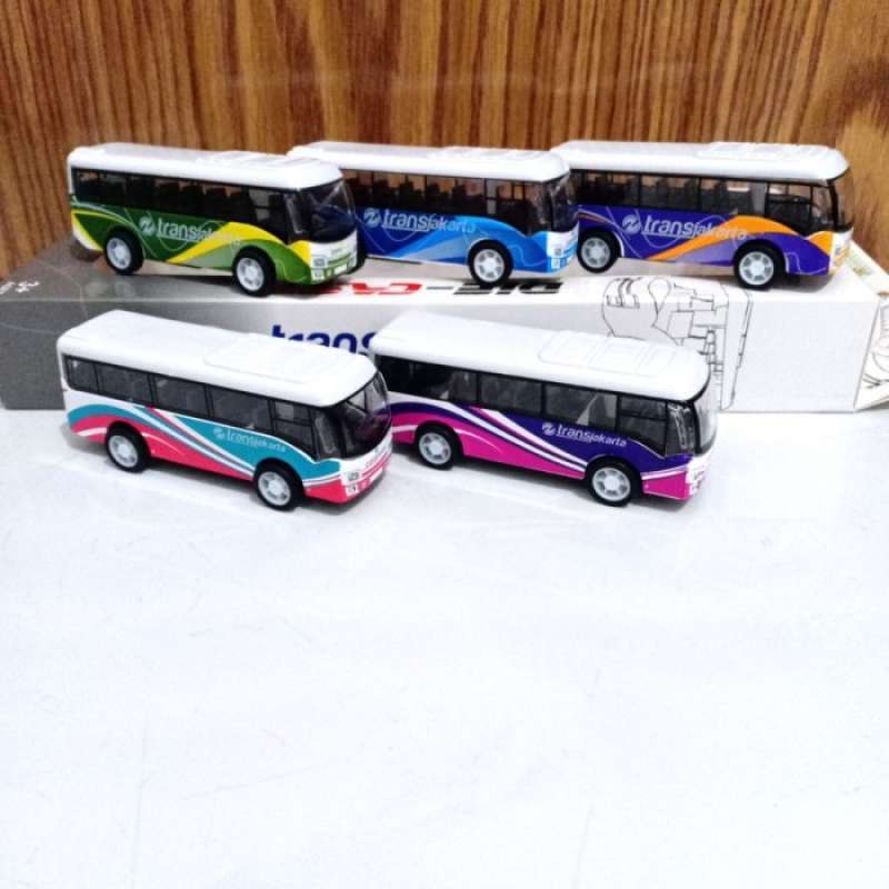 Promo Diecast Mobil Transjakarta Isi 5 /mainan Bus Anak Mobil Mini ...