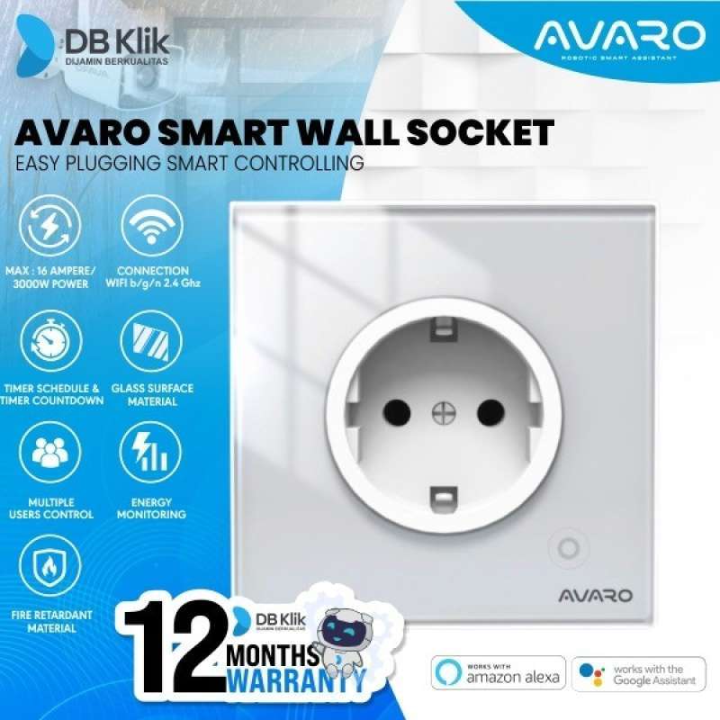 Promo Smart Wall Socket Avaro Ws01 - Wifi Smart Socket Colokan Listrik ...