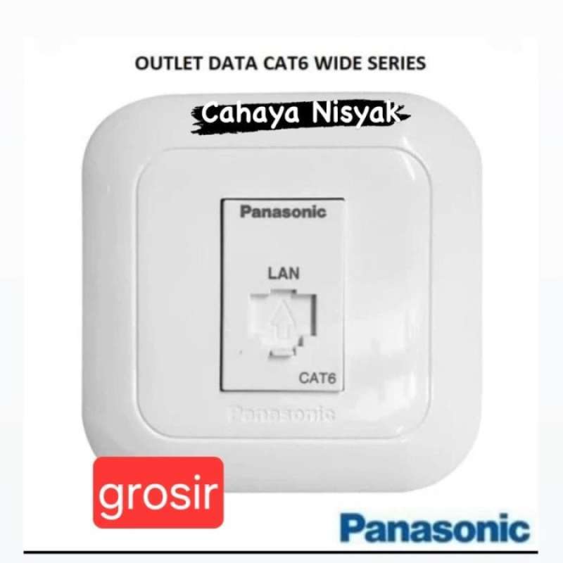 Promo Hrosir Panasonic Stop Kontak Outlet Data Cat 6 Wej24886 Socket ...