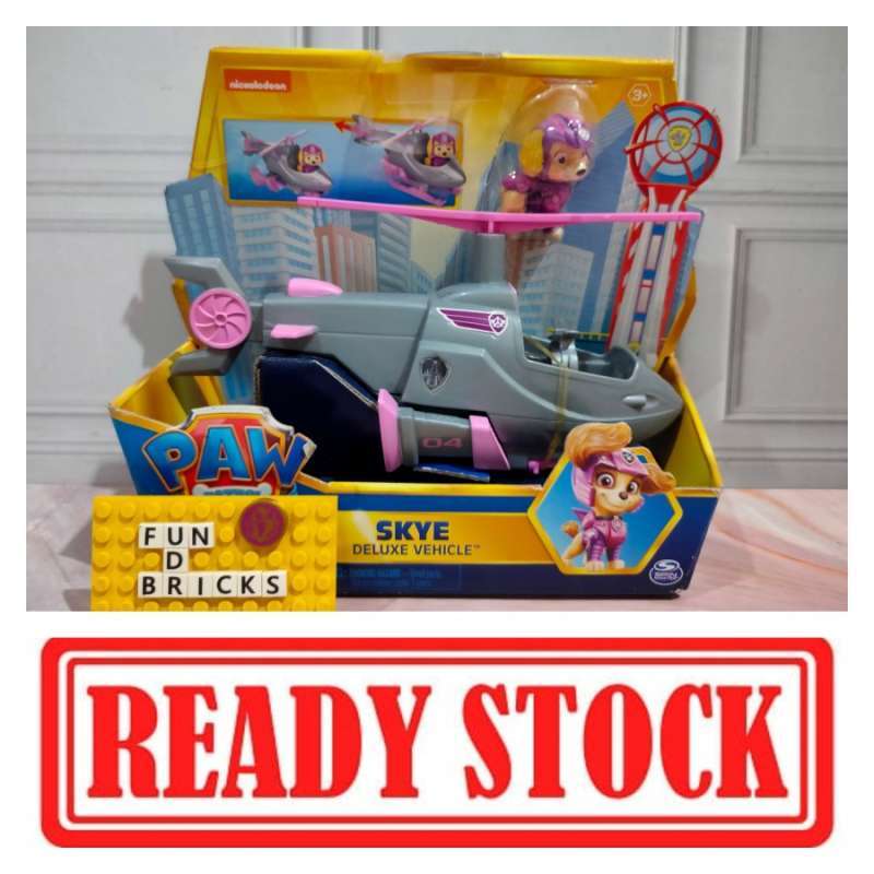 Jual Paw Patrol The Movie Deluxe Skye Vehicle Figure Set Di Seller Fun ...