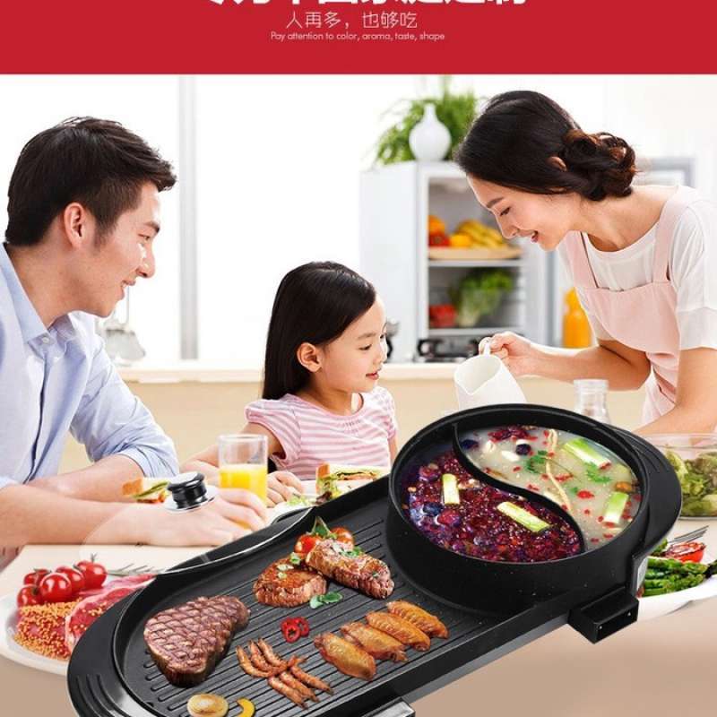 Promo Korean Griil Pan Electric Multifungsi 2in1 Hotpot Bbq Terbaru ...