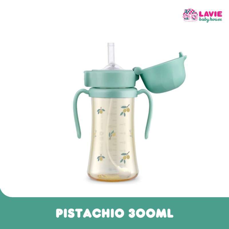 Jual Grosmimi Ppsu Olive Weighted Straw Cup Pistachio 200 & 300ml, Ukuran 300ml Di Seller Lavie ...