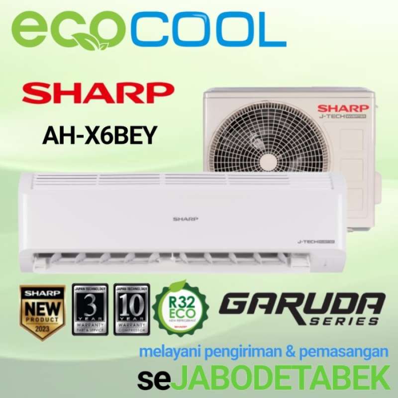 Promo Ac Sharp Ah - X 6 Vey 1/2 Pk Inverter R32 Ah-x6vey + Pasang ...