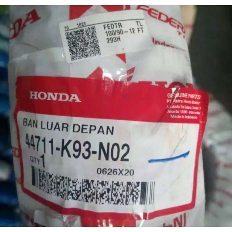 Jual Ban Depan 100/90-12 Tubeless Motor Scoopy Esp Led K93 K2f Federal ...