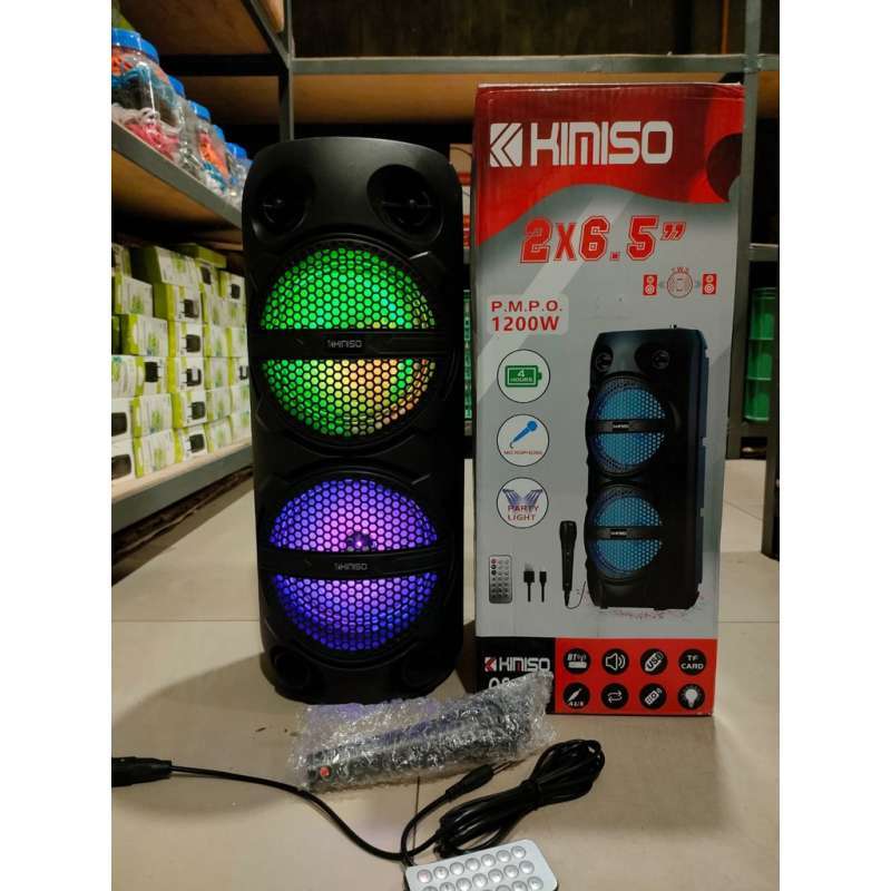 Jual Speaker Portable Bluetooth Kimiso Qs-653 Wireless Free Microphone ...