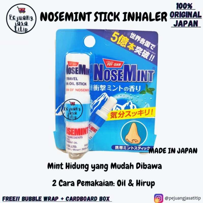 Promo Nose Mint Stick Inhaler Refreshing Mint Scent Mask Refreshment ...
