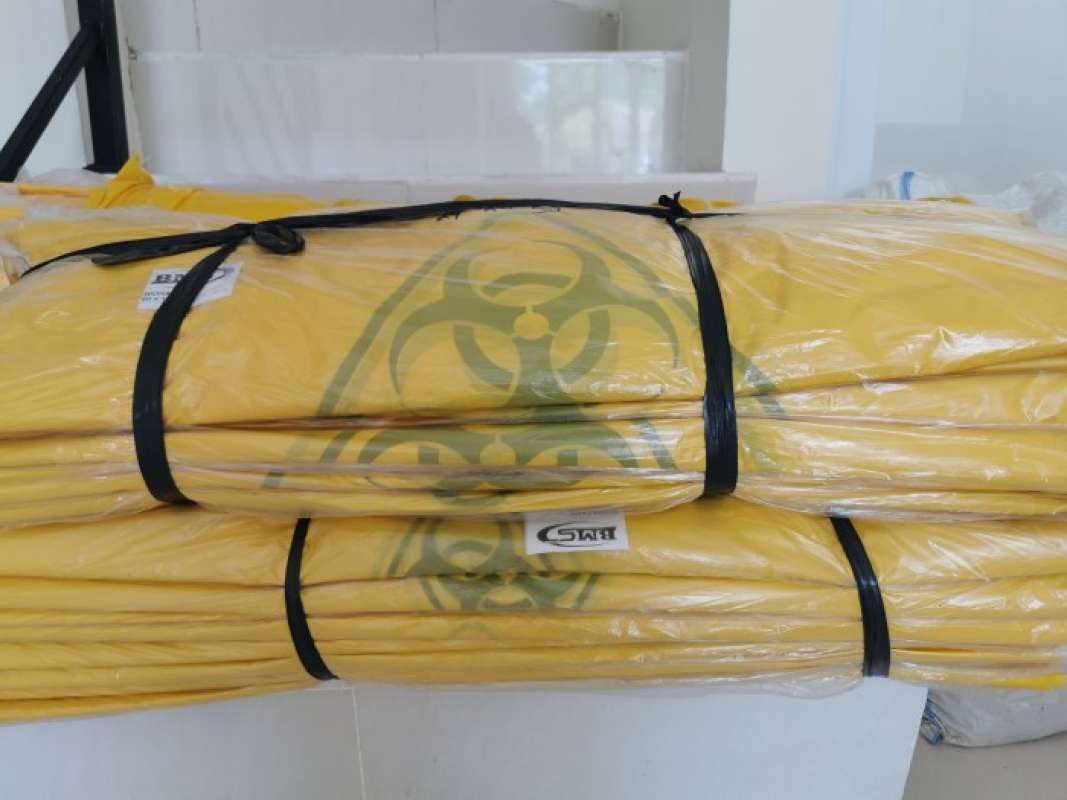 Promo Plastik Sampah Infeksius 90x120 - Limbah Medis B3 Logo Biohazard ...