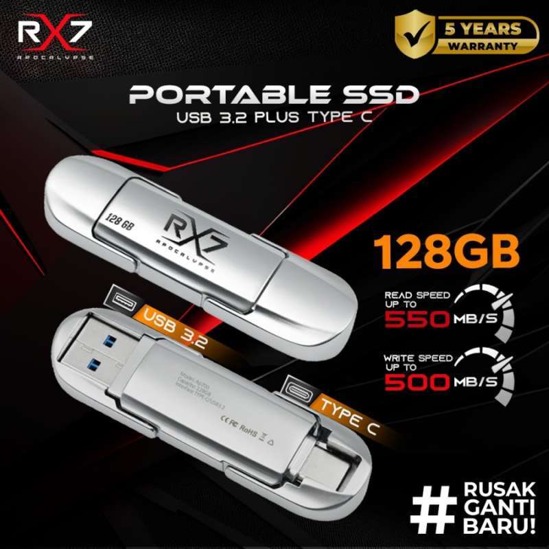 Jual Ssd Portable 128gb Rx7 Di Seller Rumah Computindo - Rumah ...