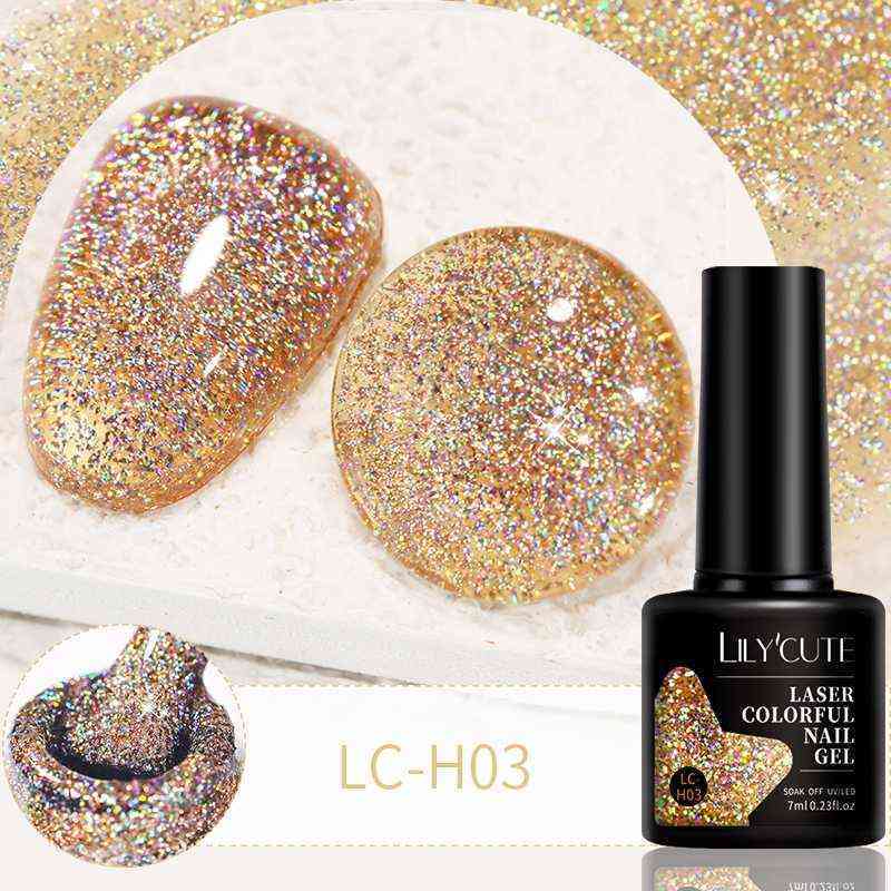 Jual Lilycute Kutek Cat Kuku Gel Glitter Nail Polish Shining 7ml Lc7 ...