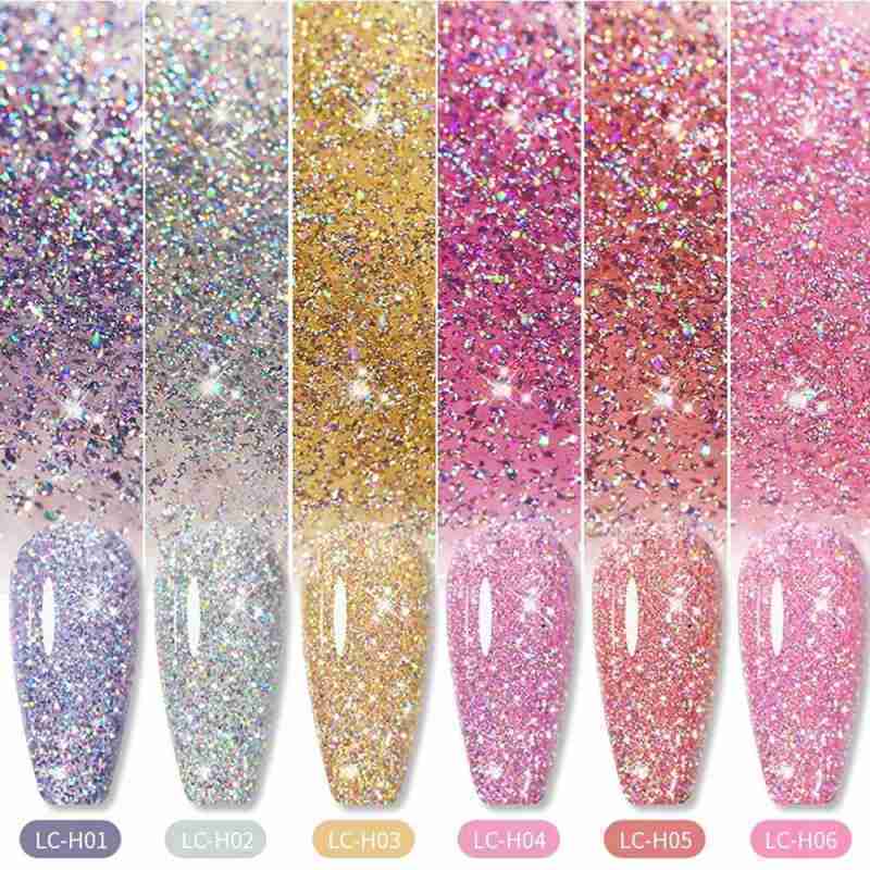 Jual Lilycute Kutek Cat Kuku Gel Glitter Nail Polish Shining 7ml Lc7 ...