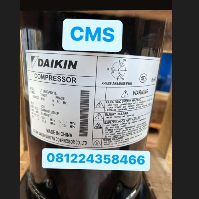 Promo Kompresor Daikin Jt160gaby1l Compresor Ac Daikin Jt160 (5pk R22 ...