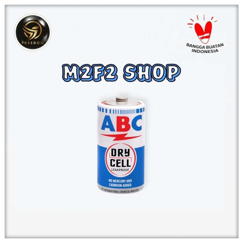 Promo Batu Baterai Abc Biru Dry Cell Ukuran Sedang Type R14c Iec/um-2/c ...