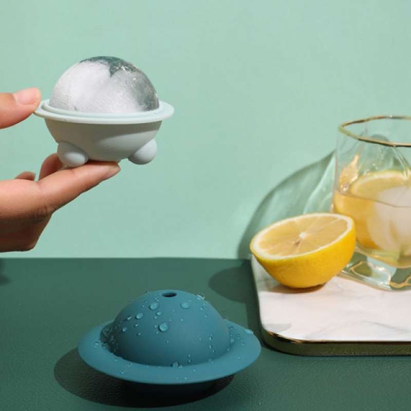 Jual Cetakan Es Batu Bulat Bentuk Planet Cetakn Es Batu Bulat Silicon ...