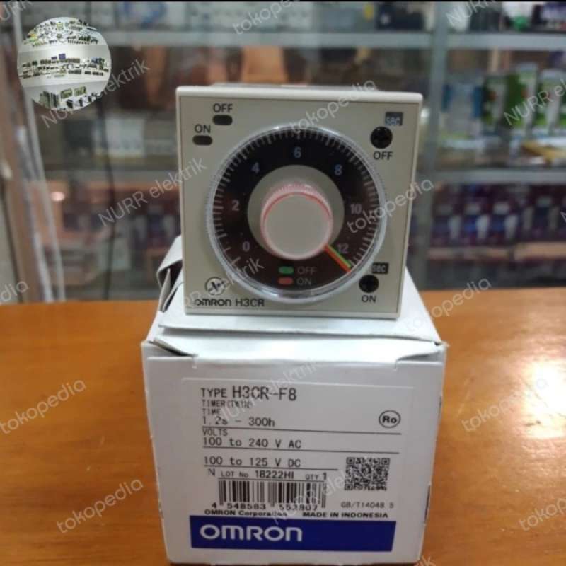 Promo Timer Twin Timer H3cr-f8 Double Jarum 220vac Original Omron ...