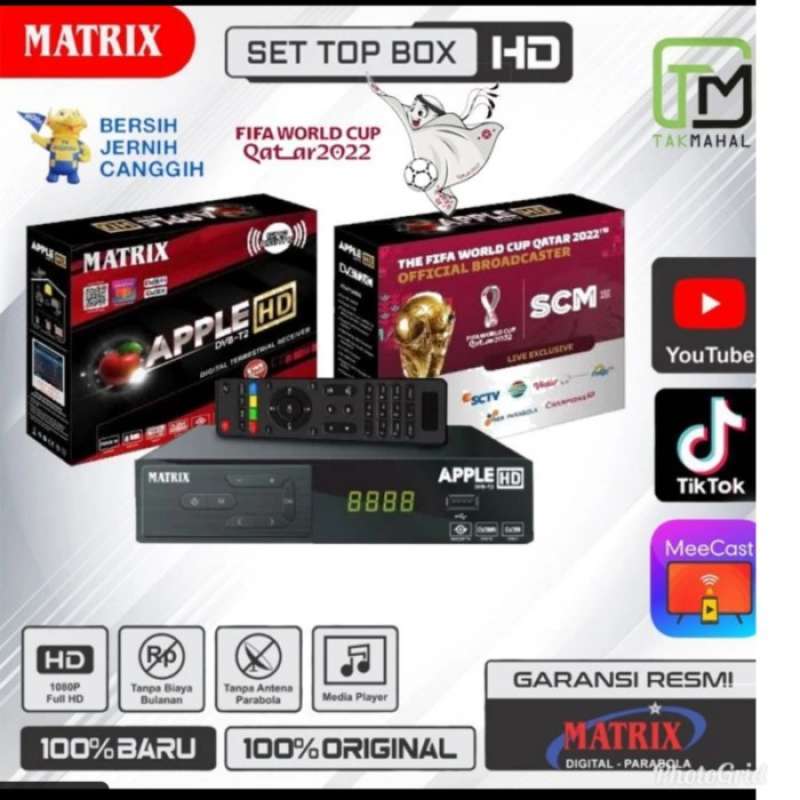Promo Set Top Box Matrix Dvb T2 Digital Reciver Diskon 21% Di Seller Sn Market - Cengkareng ...