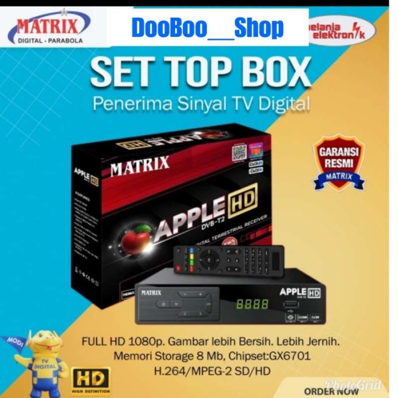 Promo Set Top Box Matrix Dvb T2 Digital Reciver Diskon 21% Di Seller Sn Market - Cengkareng ...