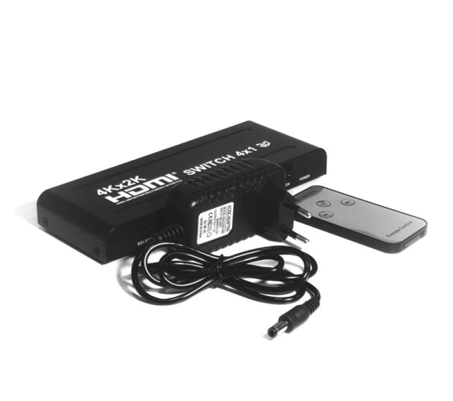 Promo Hdmi Switch 1-4 Support Full Hd 4k 3d Pip + Remote + Adaptor ...