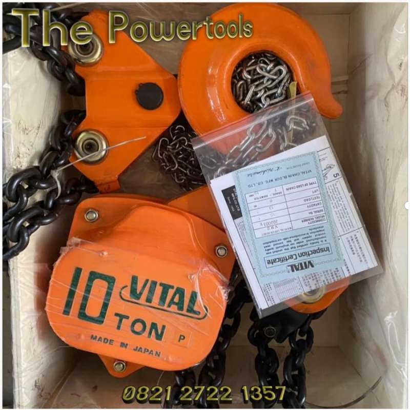 Promo Takel Chain Block 10 Ton 7 Meter Merk Vital Diskon 23% Di Seller ...