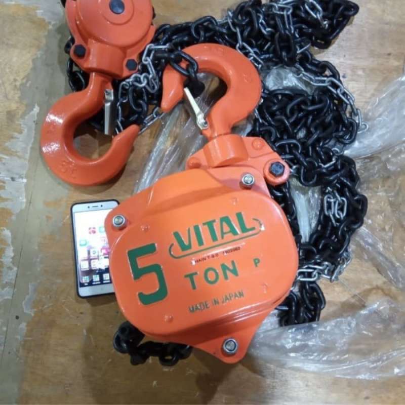 Promo (the)chain Block Vital 5 Ton X 7 Meter Vp5 Made In Japan. Diskon ...