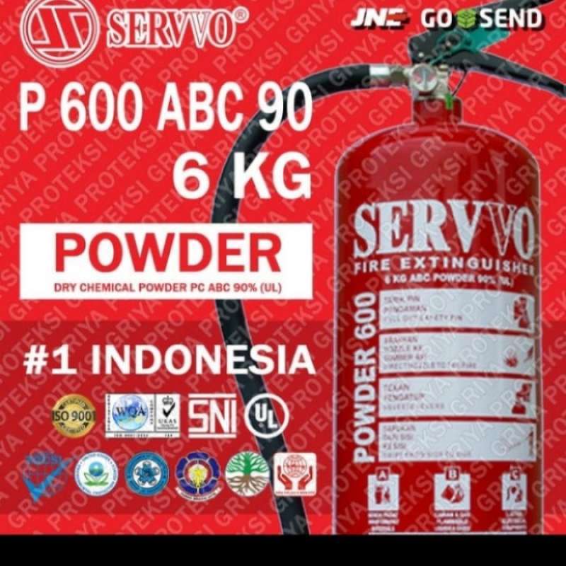 Promo Apar Servvo Powder 6kg P600 Abc Pemadam Api Fire Extinguisher ...