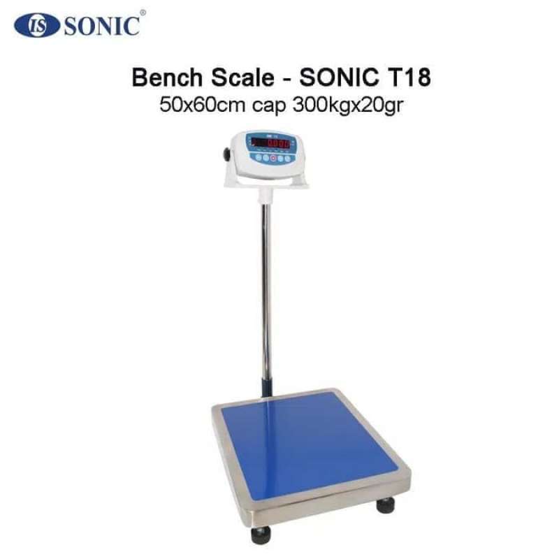 Promo Timbangan Duduk, Timbangan Serbaguna, Bench Scale Sonic T18 300kg ...