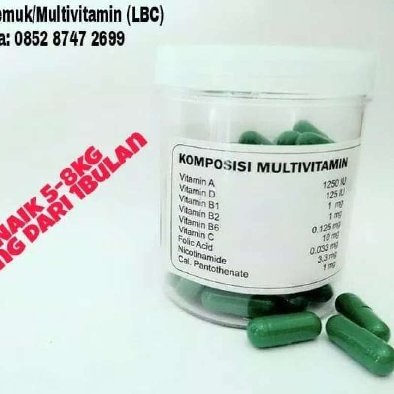 Promo Obat Gemuk Lbc/multivitamin 90 Kapsul Diskon 23% Di Seller Devide ...