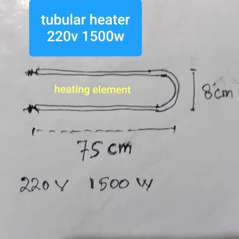 Promo Element Pemanas Udara/tubular Heater 220v 1500w Diskon 23% Di ...