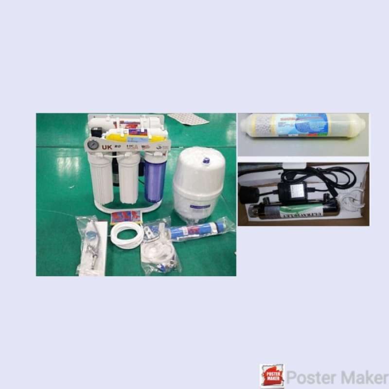 Promo Ro 100 Gpd 8 Step Mesin Reverse Osmosis Filter Air Minum Baru ...