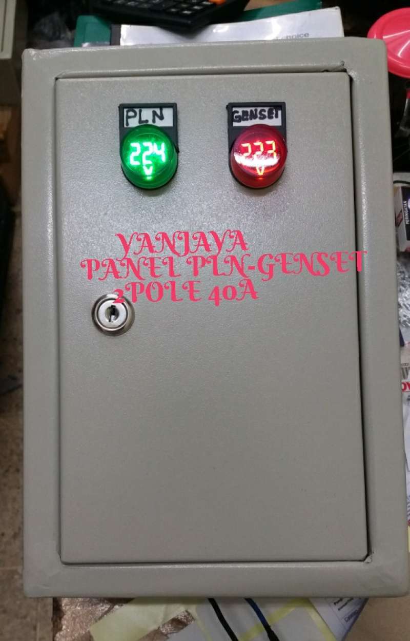 Promo Panel Pln-genset 2p 40a Cos Hager/panel Cos 2p 40a Pln Genset ...